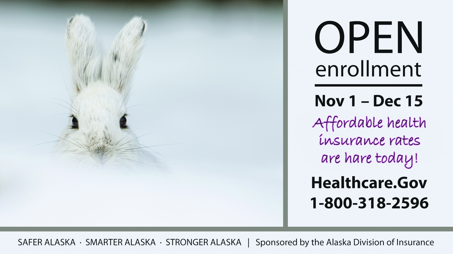 Open Enrollment Posters, Alaska Division of Insurance