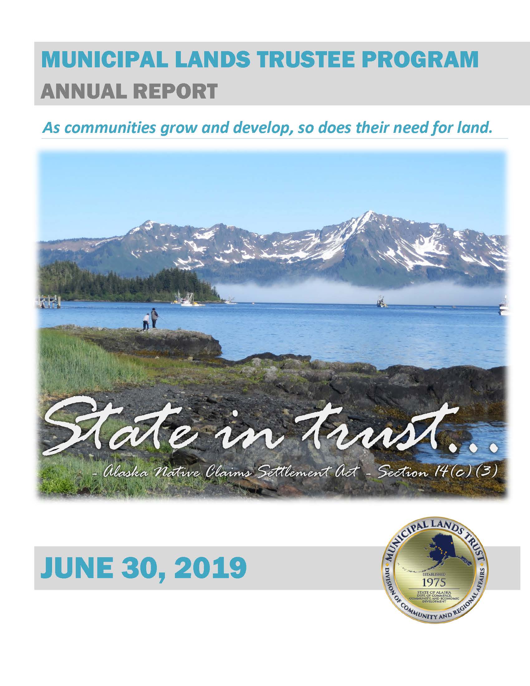 Municipal Lands Trustee Program, Planning & Land Management, Division ...
